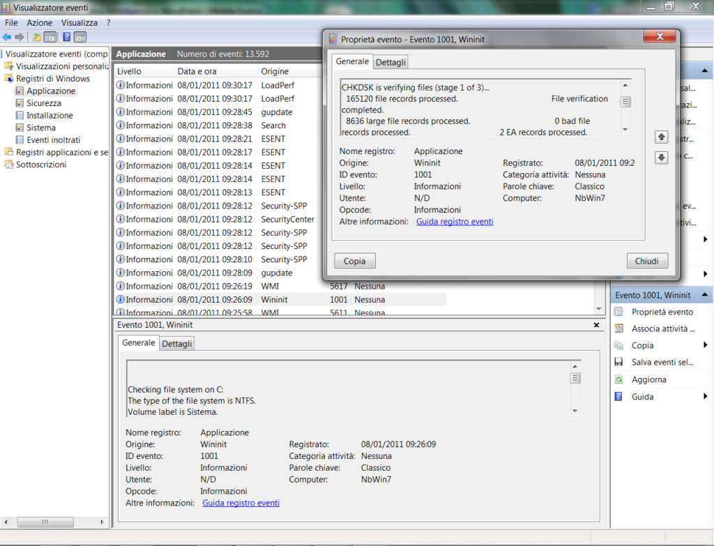 Windows scandisk dove si trova il file di log? - PC-GURU